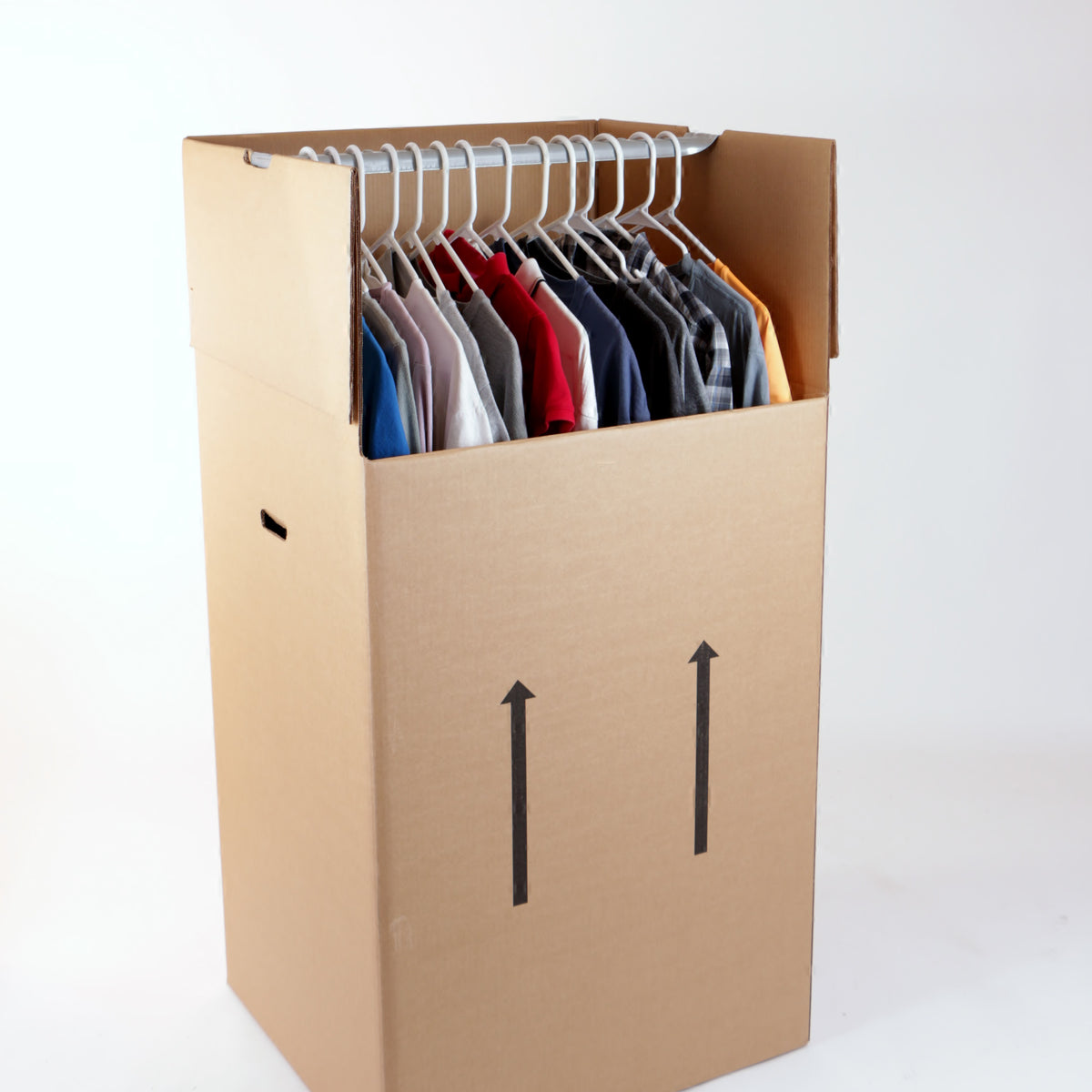 Large Wardrobe Moving Box With Bar | Size:24X21X46 – Boxes 4 U